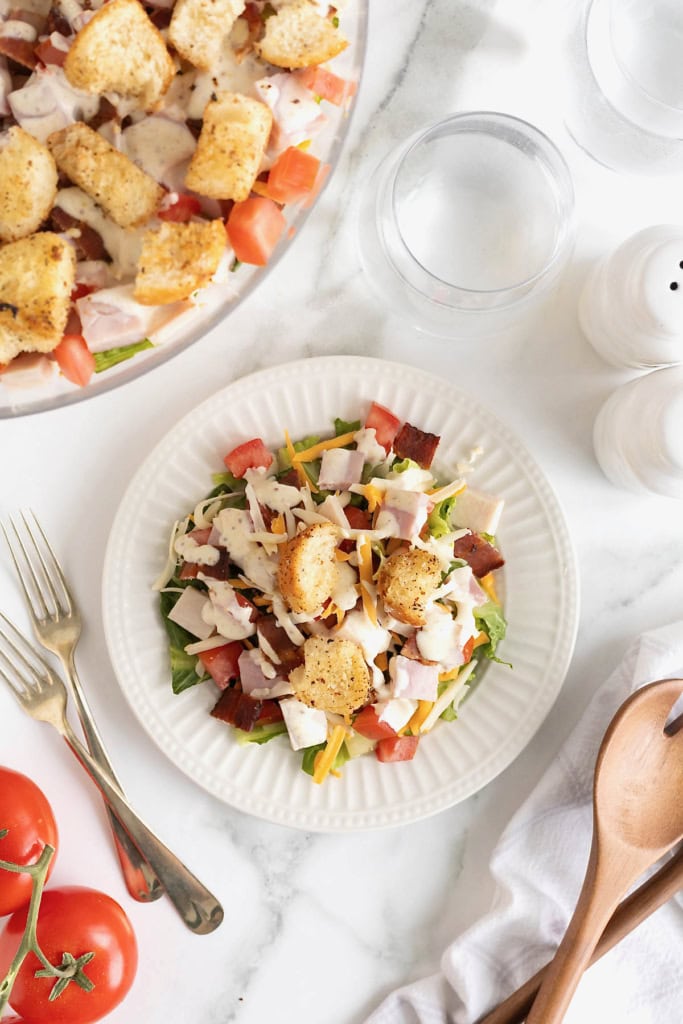 Layered Club Salad - The BakerMama