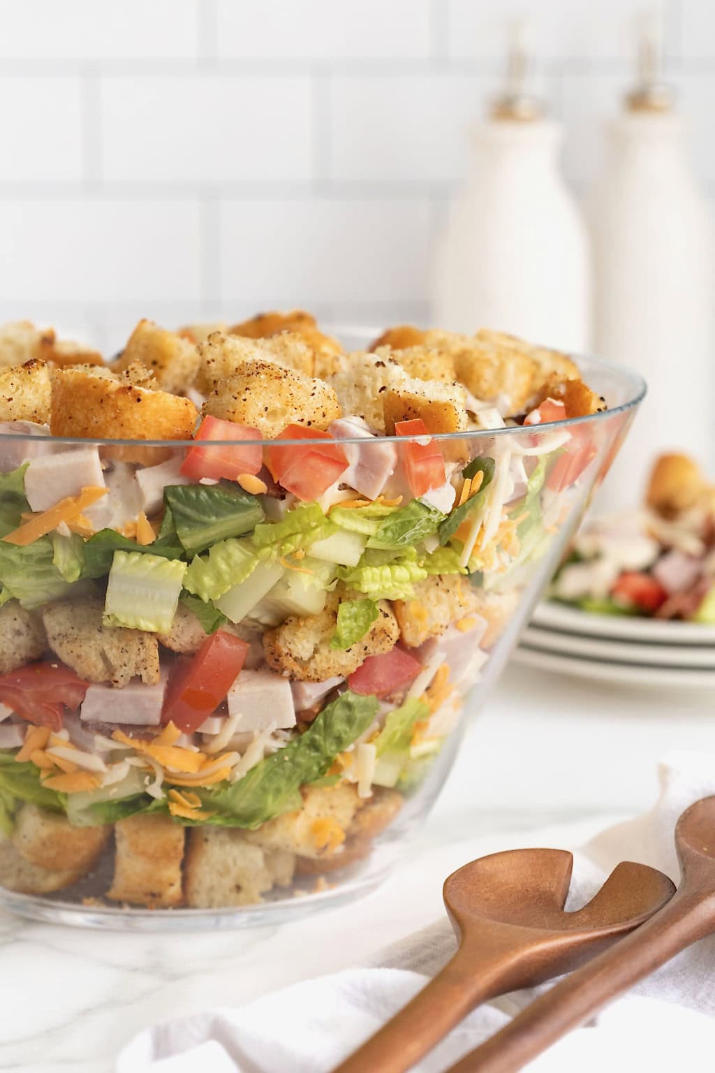 Layered Club Salad - The BakerMama