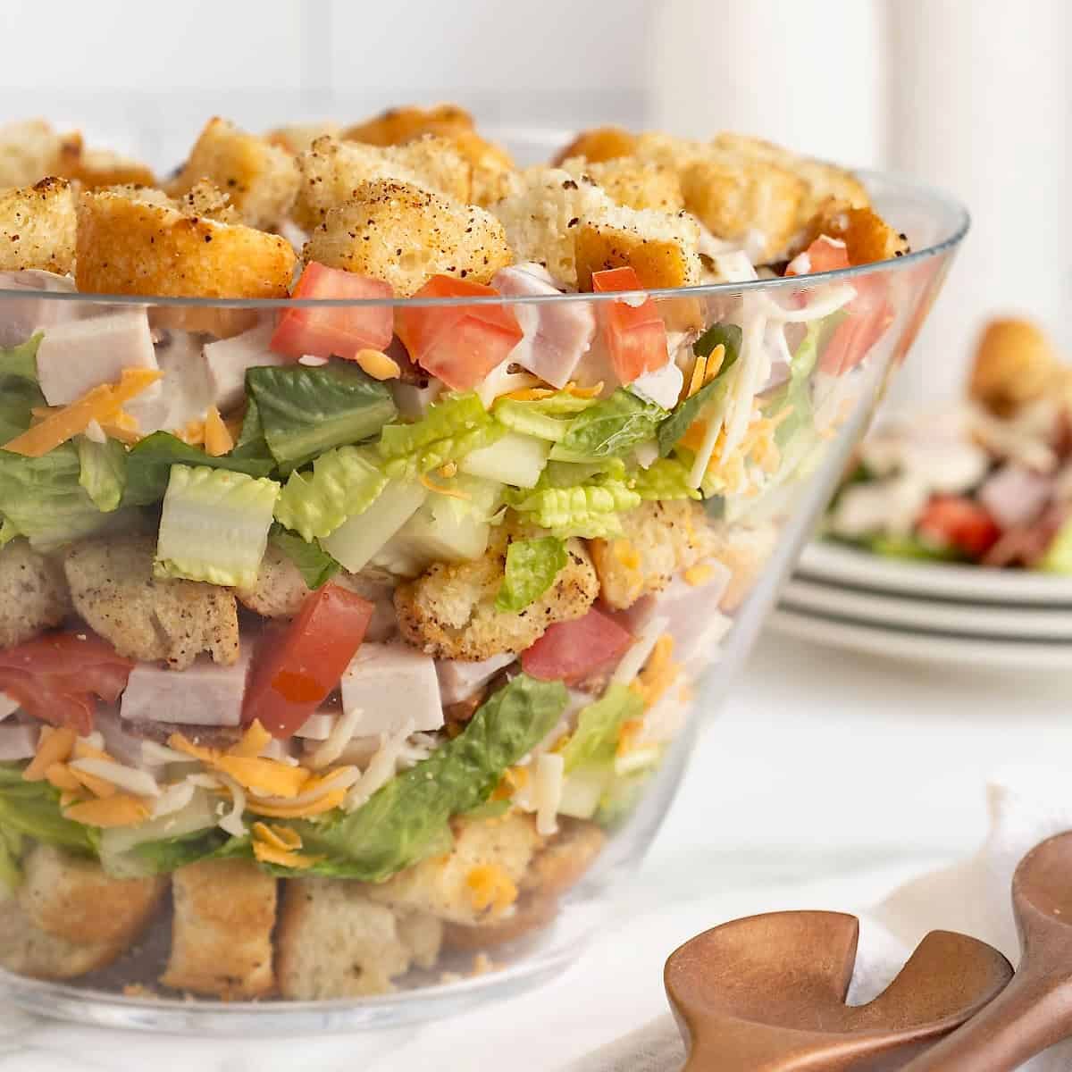Layered Club Salad - The BakerMama