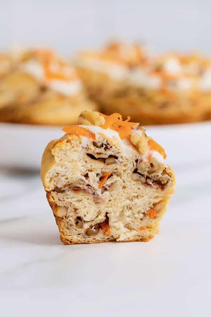 Carrot Cake Cruffins - The BakerMama