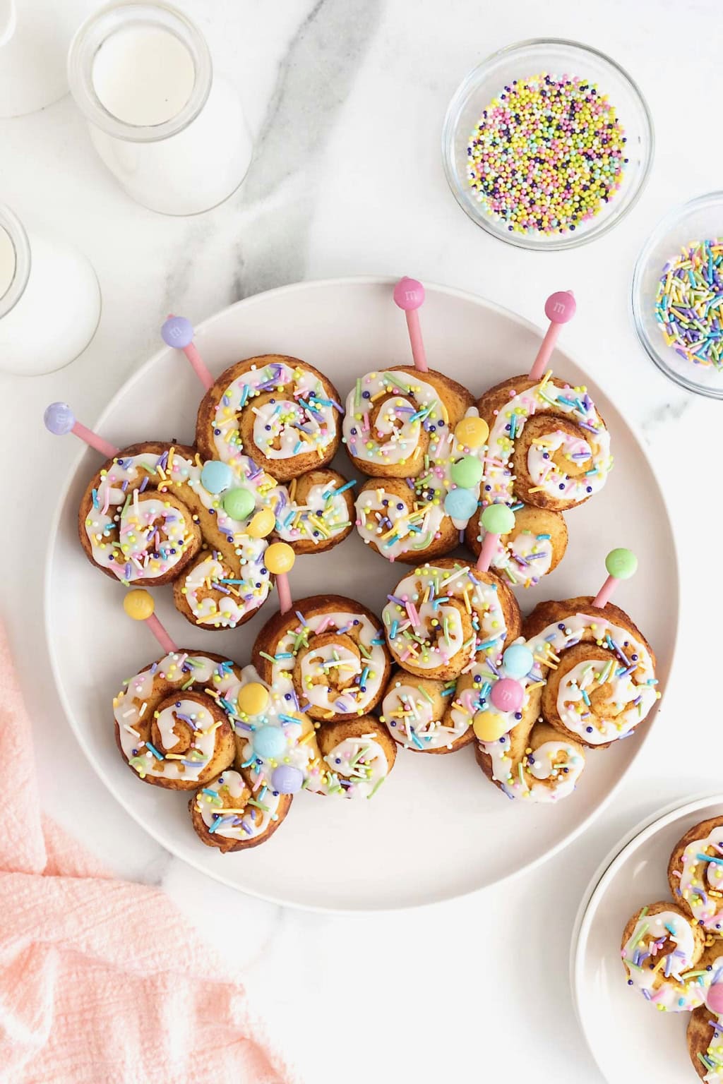 Butterfly Cinnamon Rolls - The BakerMama